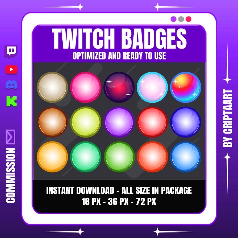 Pearl Sub Badges | Shiny Aesthetic Icons | Ocean‑themed Streamer Badges ...