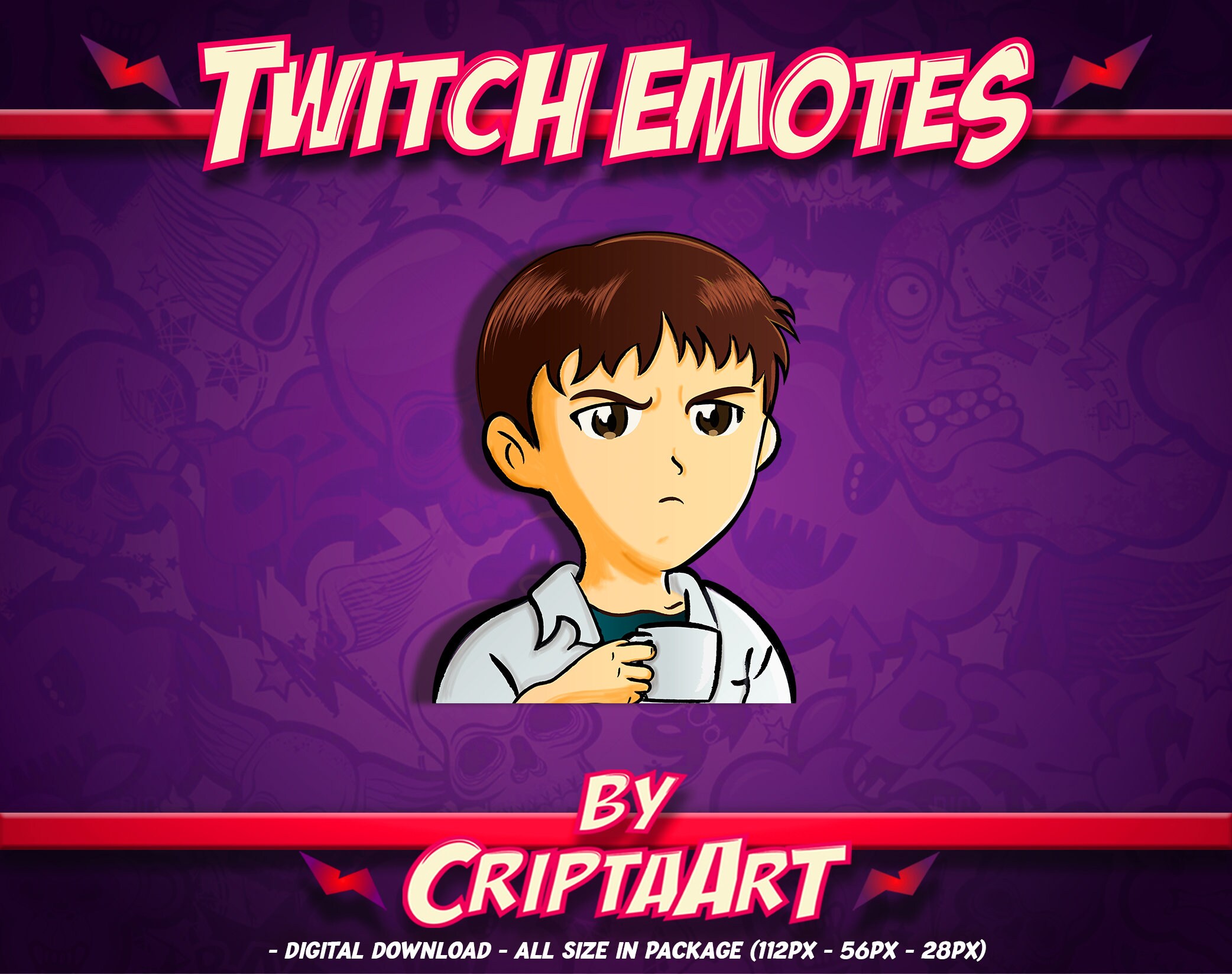 Twitch Emote / Discord / Meme / Coffee / Shinji / Anime / PNG - Etsy España