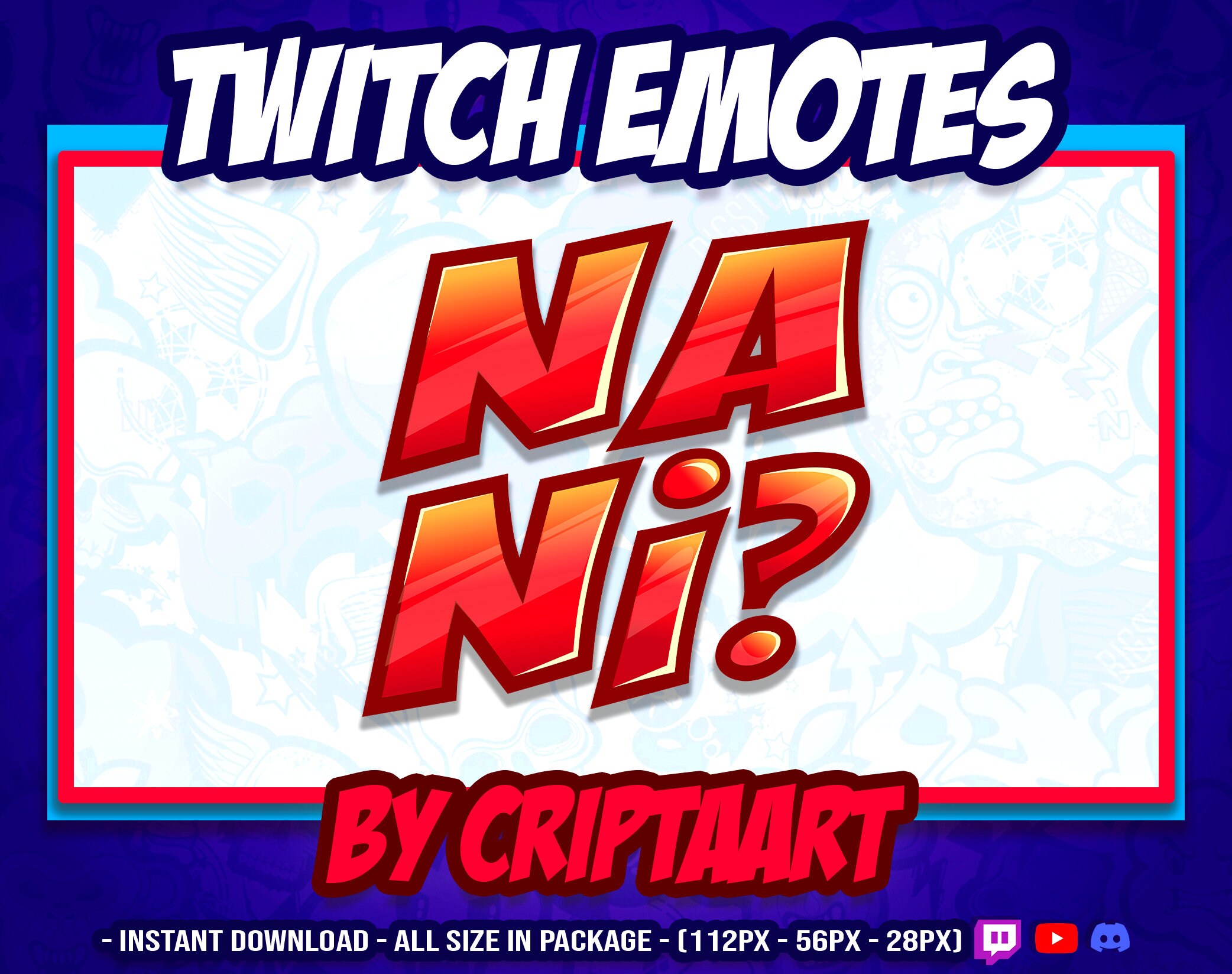 Twitch Emotes / Discord / Nani / PNG - Etsy France