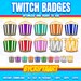 Popcorn Twitch Badges, Cinema, Movie, Cheers, Subscriber / Youtube ...