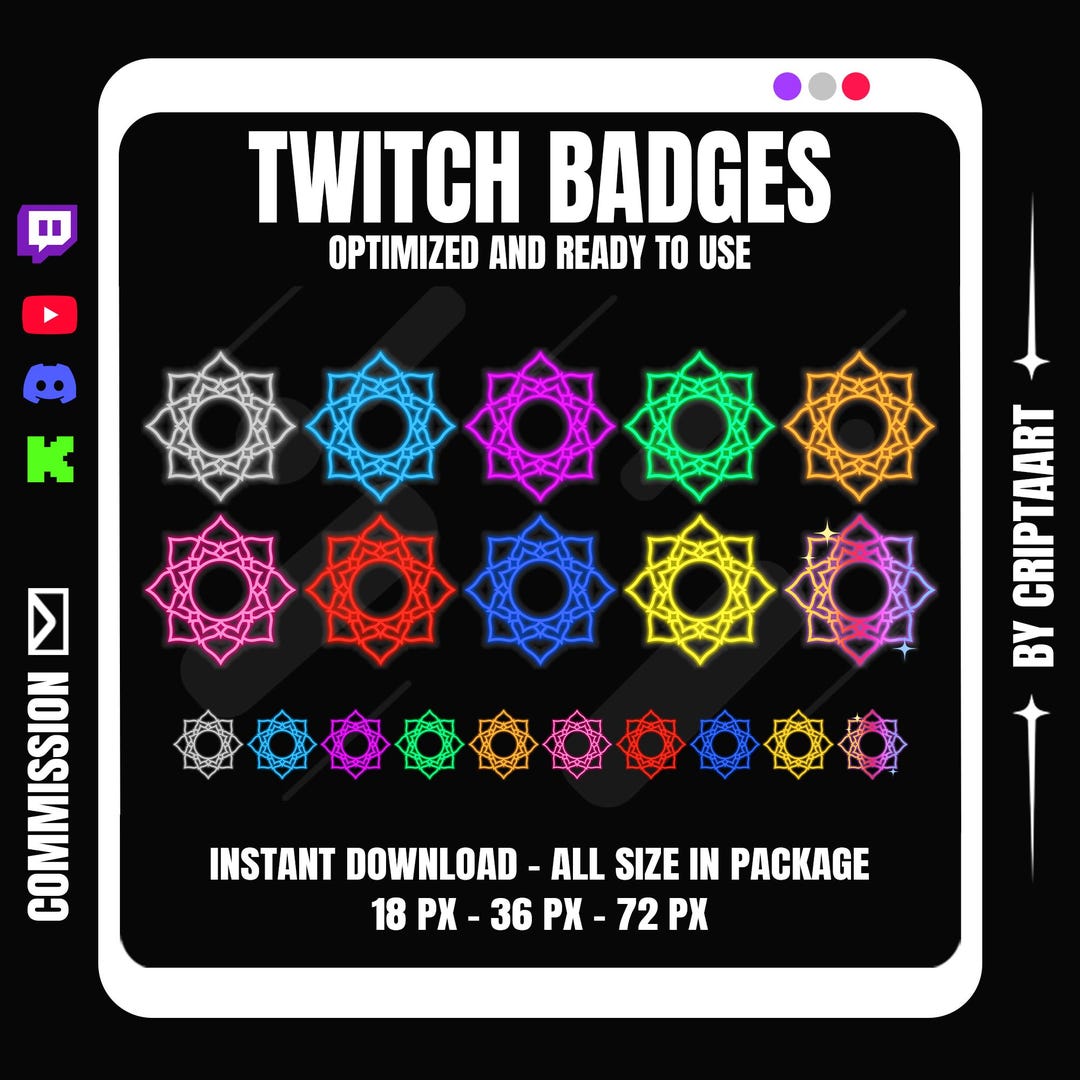 Neon Lotus Sub Badges | Glowing Aesthetic Icons | Spiritual & Chill ...