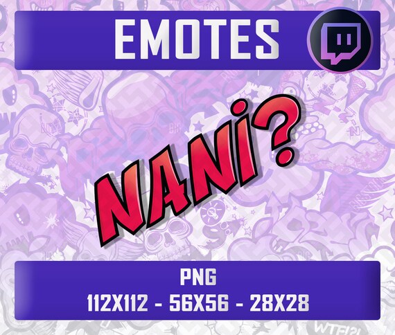 Twitch Emotes / Discord / Nani / PNG | Etsy