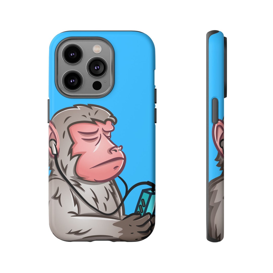 Monkey Phone Case, Monkey Walkman Meme. Retro Music Custom, Disco Jam ...