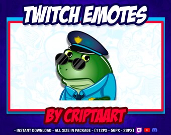 Twitch Police Emote - Etsy
