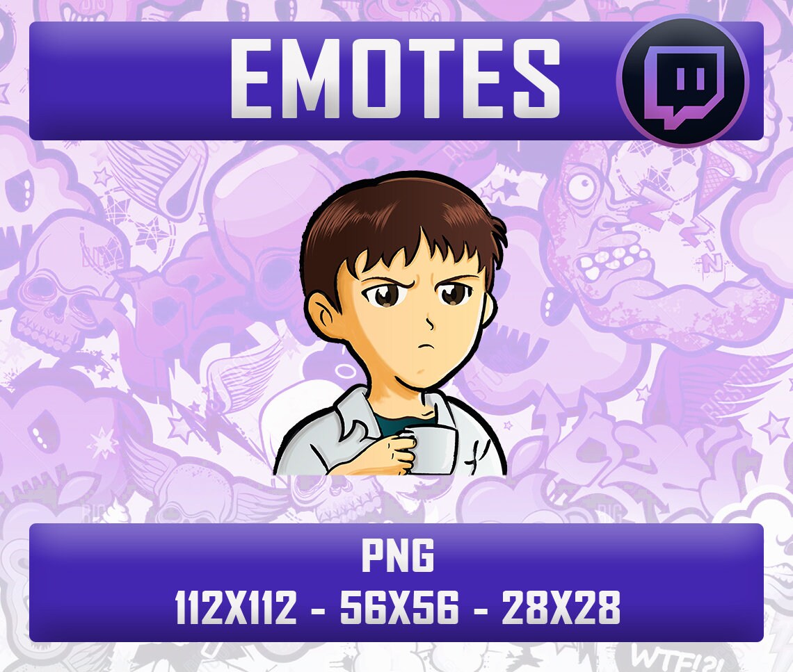 Twitch Emote / Discord / Meme / Coffee / Shinji / Anime / PNG | Etsy ...