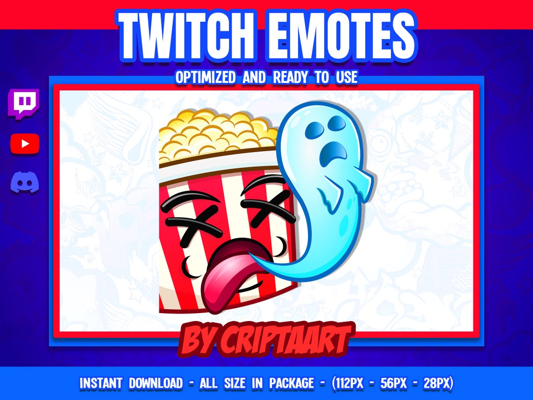 Popcorn Rip Twitch Emote, Soul Leaving the Body Emoji, F in the Chat ...