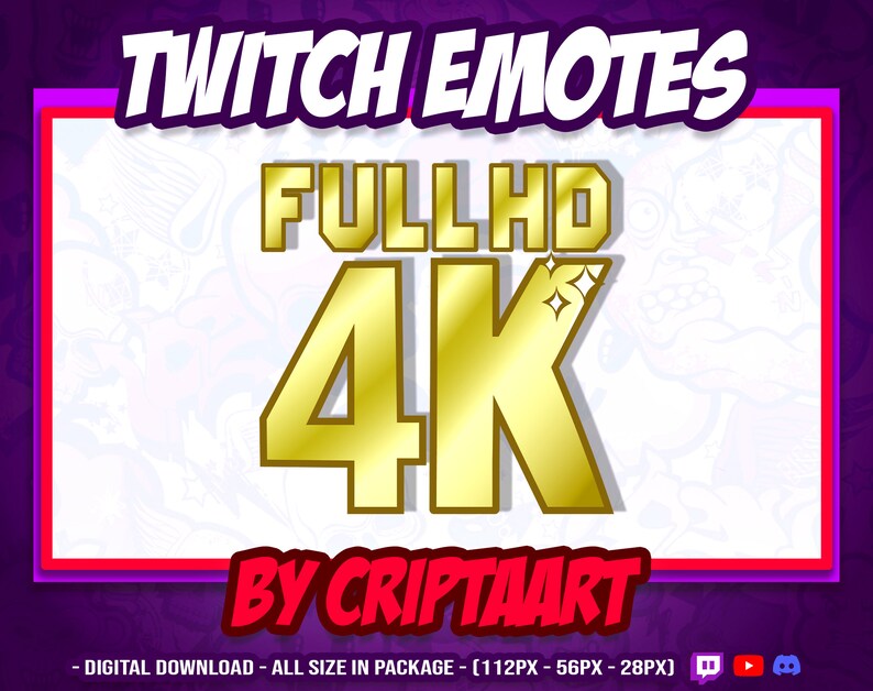 Twitch Emote / Full HD 4K Emote - Etsy