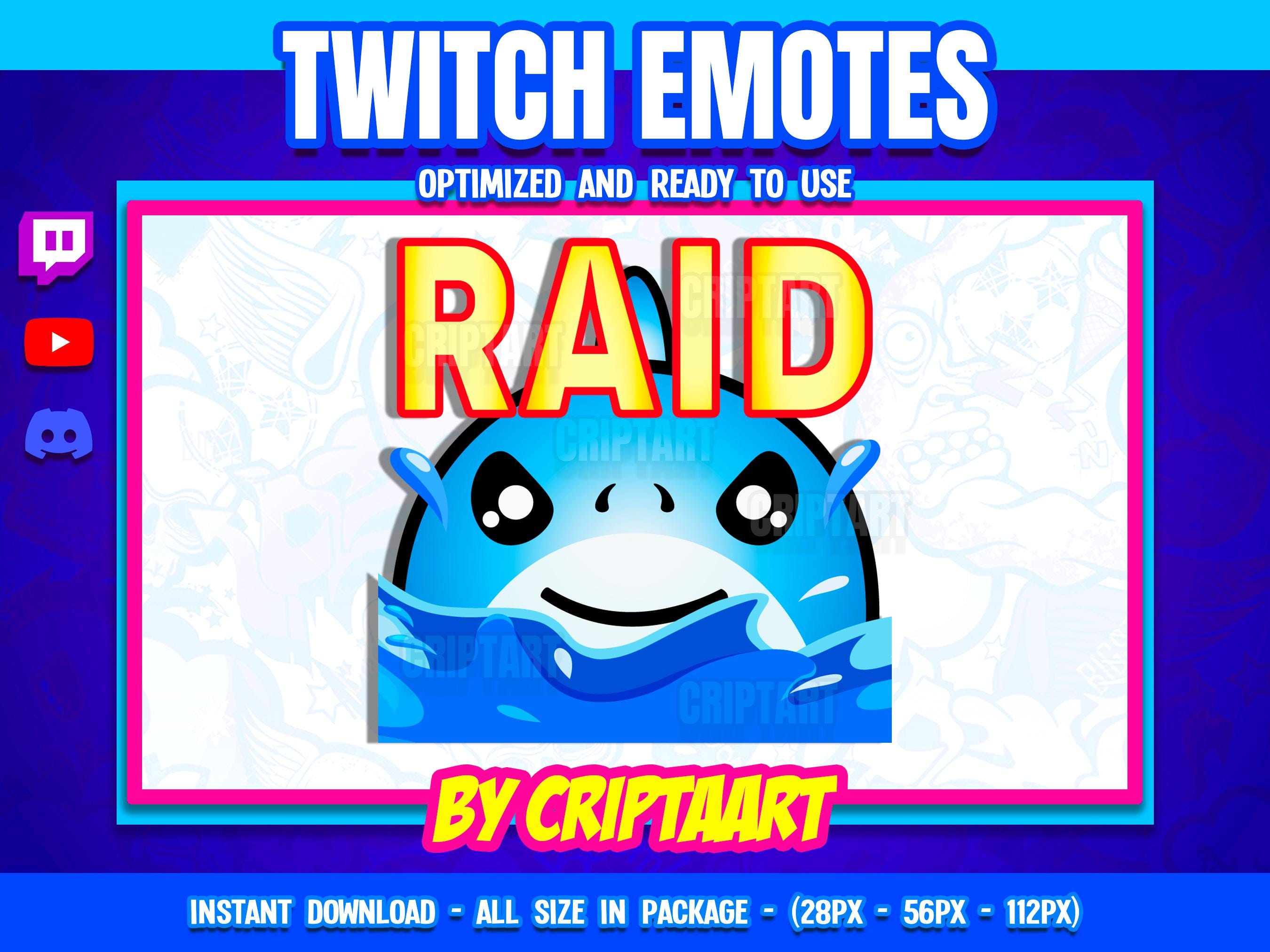 Shark Raid Twitch Emote, Fish Emoji, Marine Animals, Funny Channel ...