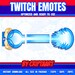 Superpower Twitch Emote X 3, Fireball Powerball Sub Emoji, Attack, Rage ...