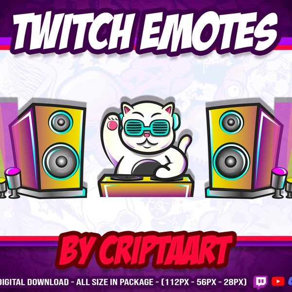 Animated Dj Emotes Twitch - Etsy