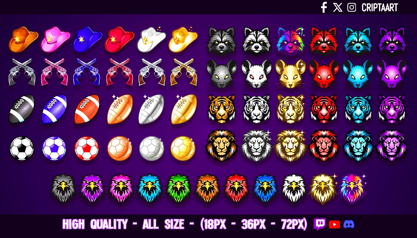 Custom Sub and Bit Badges - Commission for Twitch Discord Kick, Youtube ...