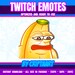 Sad Banana Emote, Pepe Monkas Meme Graphic, Twitch Discord Kick Youtube ...