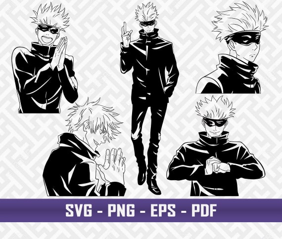 Jujutsu Kaisen / Gojo Satoru / VECTOR / svg / png / eps /pdf | Etsy