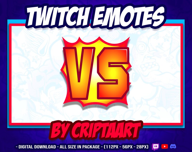 Twitch Emote / Versus Emote / VS / Fight Emote - Etsy