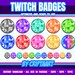 Disco Ball Twitch Badges, Disco Jam Bit Badges, Retro Music, Party ...