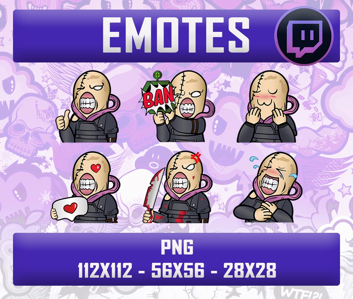 Emotes Twitch / Discord / Nemesis / Resident Evil / Horror / | Etsy