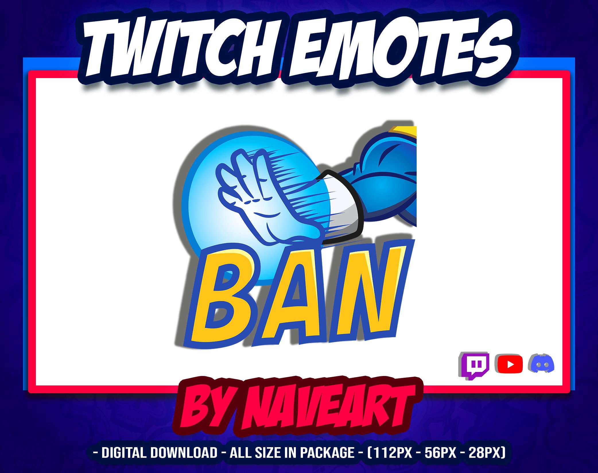 Twitch Emote / Discord / Gameplays Emote / Text Emote / Ban - Etsy México