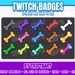 Bones Twitch Badges, Puppy Bone Bit Badge, Pets, Cheers, Subscriber ...