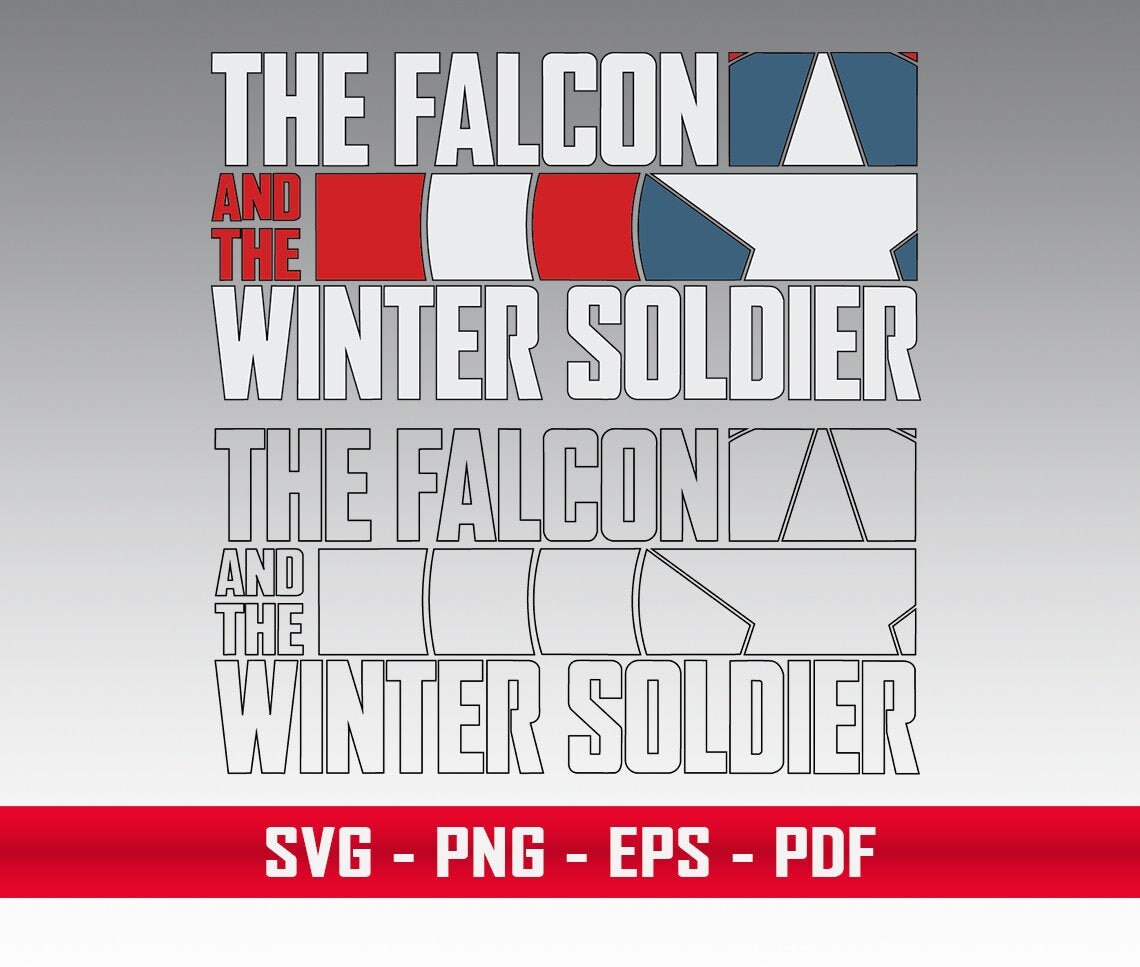 The Falcon and the Winter Soldier VECTOR svg png pdf eps | Etsy