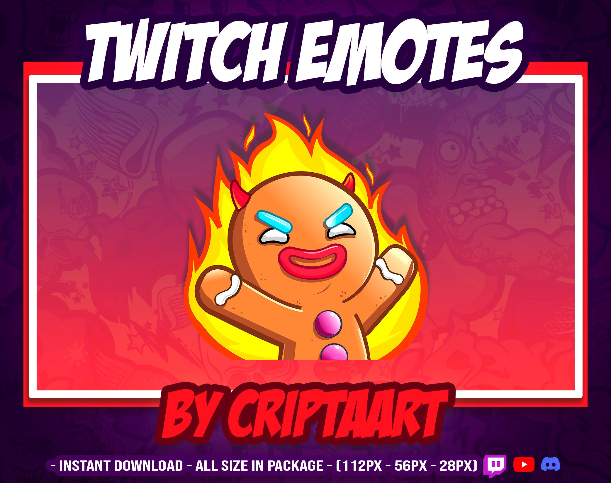 Emotes Twitch / Discord / Rage Emote / Cookie / PNG - Etsy UK