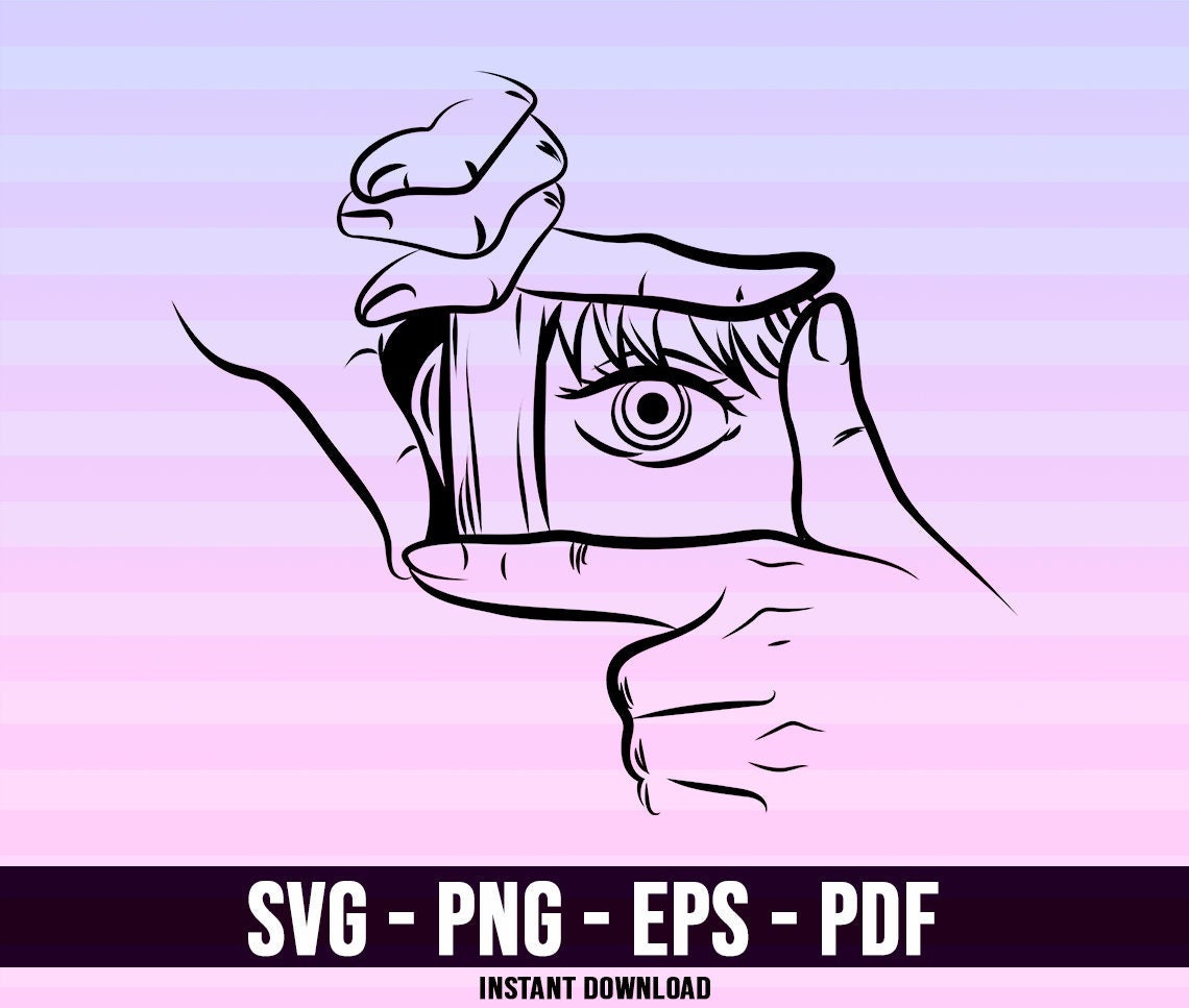 Svg Hands and Eye Waifu SVG Cricut PNG Silhouettes Svg - Etsy Australia