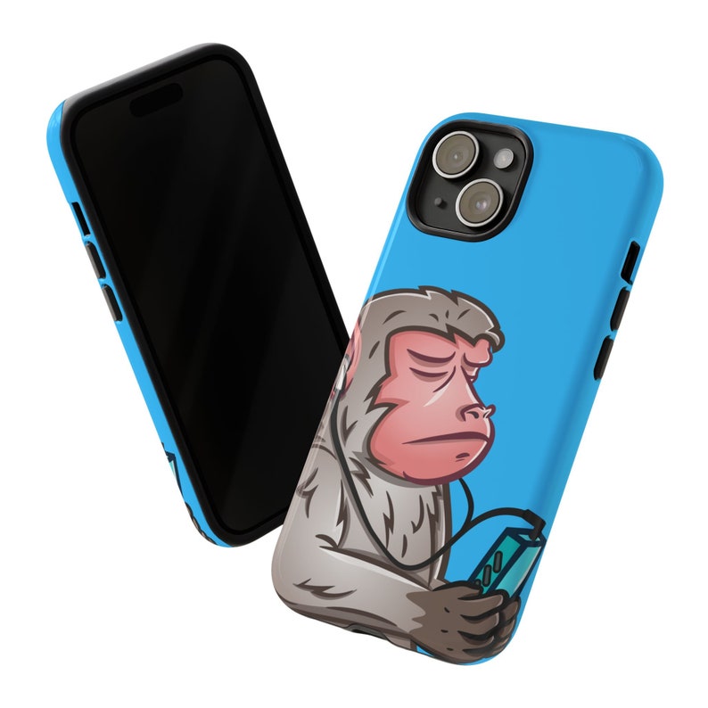 Monkey Phone Case, Monkey Walkman Meme. Retro Music Custom, Disco Jam ...