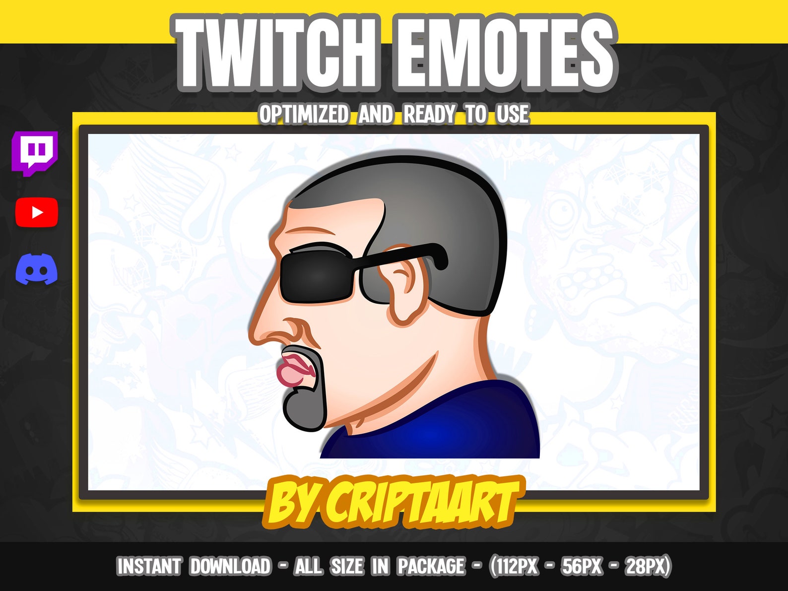 Twitch Emote Chad Boomer, Meme Emoji, Ok Boomer, Icons for Stream ...