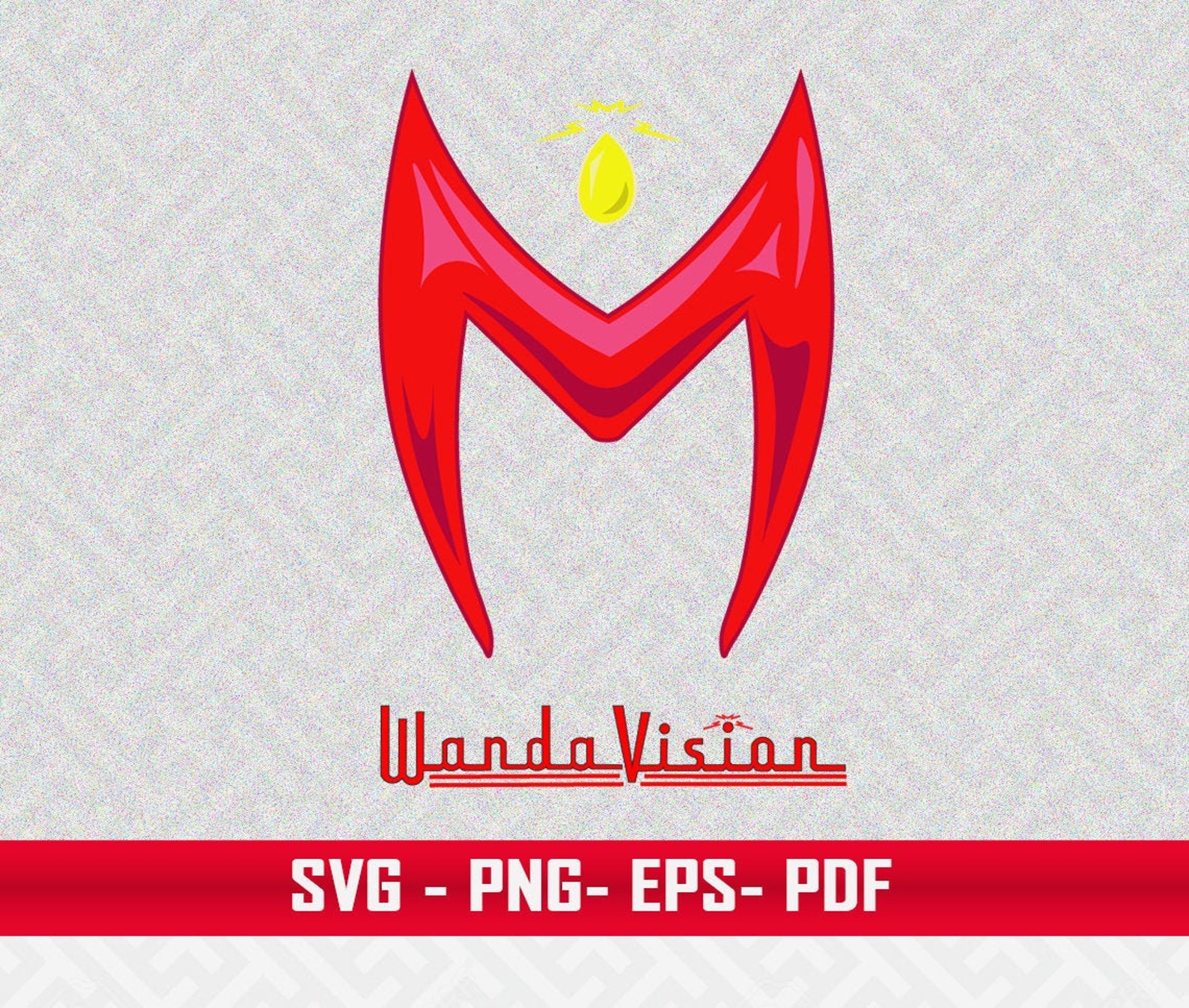 Wandavision Vision VECTOR svg Png Eps Pdf | Etsy UK
