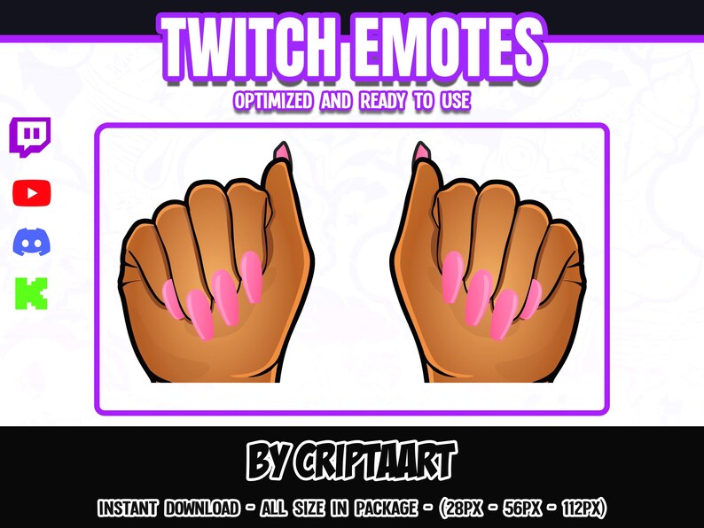 Periodt Twitch Emote, Nails, Aesthetic, Channel Points, Stream - Etsy