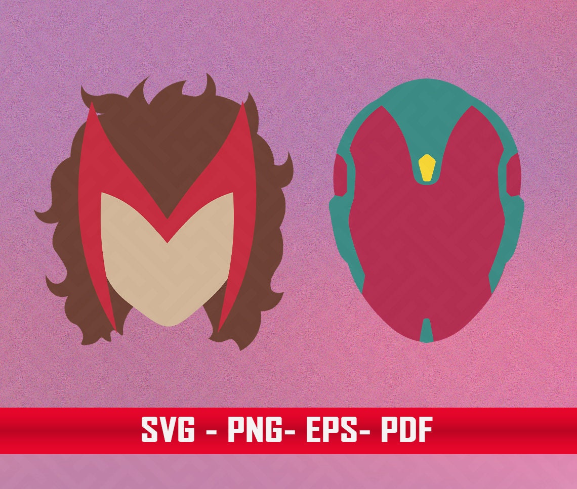 Wandavision Scarlet Witch Marvel VECTOR Svg Pdf Png Eps - Etsy