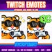 Tiger GG Twitch Emote, Gaming Controller Joystick Emoji, Orange Cat ...