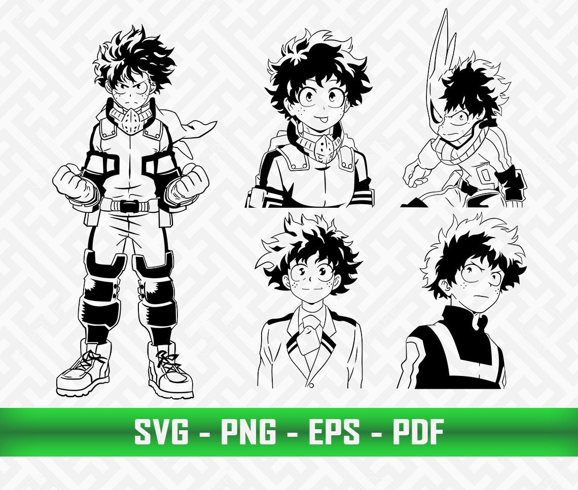 Izuku Midoriya / Deku / My Hero Academia / Boku No Hero / | Etsy