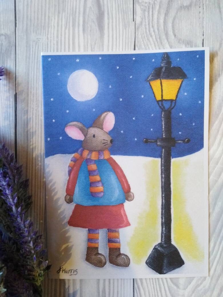 Mouse Card, Mouse Greeting Card, Art Card, Fine Art Card, Mouse ...