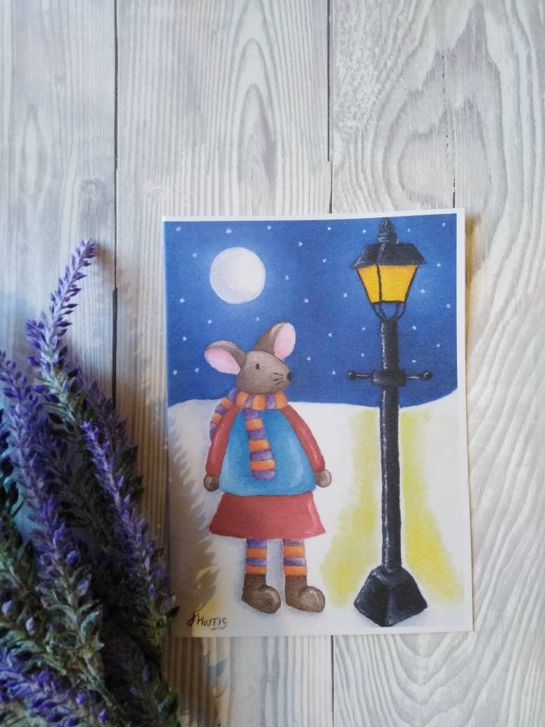 Mouse Card, Mouse Greeting Card, Art Card, Fine Art Card, Mouse ...