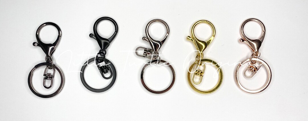 30mm Key Ring and Clip, Keyring, Lobster Clasp, Key Chain, Key Ring ...