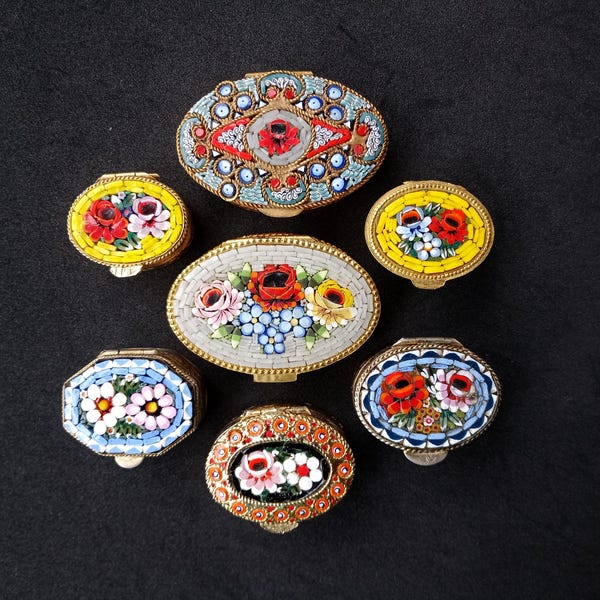 Italian Vintage Pill Box - Etsy