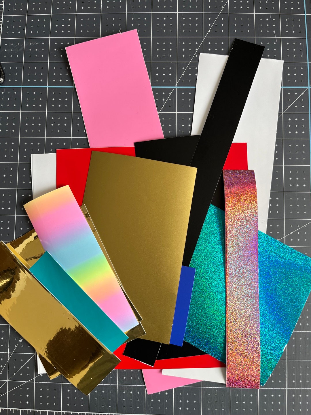 Vinyl Scrap Pack / Adhesive Offcuts, Random Sizes & Colours, Craft ...