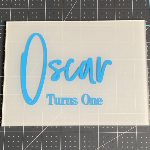 Turns One Birthday Sign - Etsy