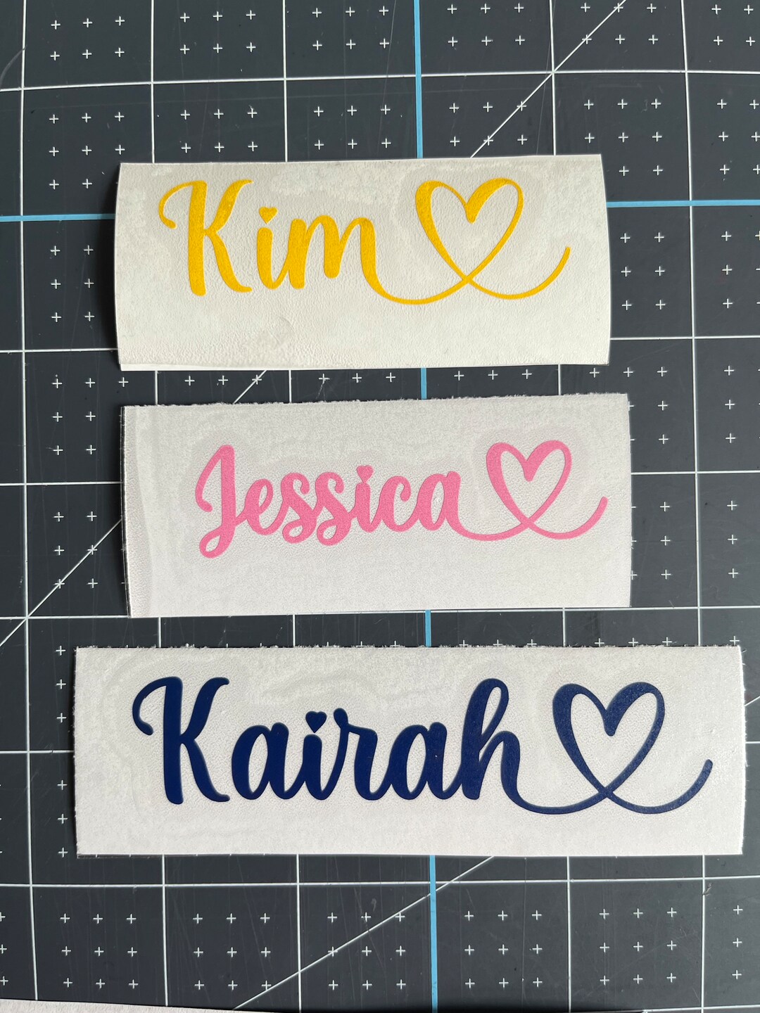 Heart Name Vinyl Decal: Personalized Water Bottle Sticker - Etsy
