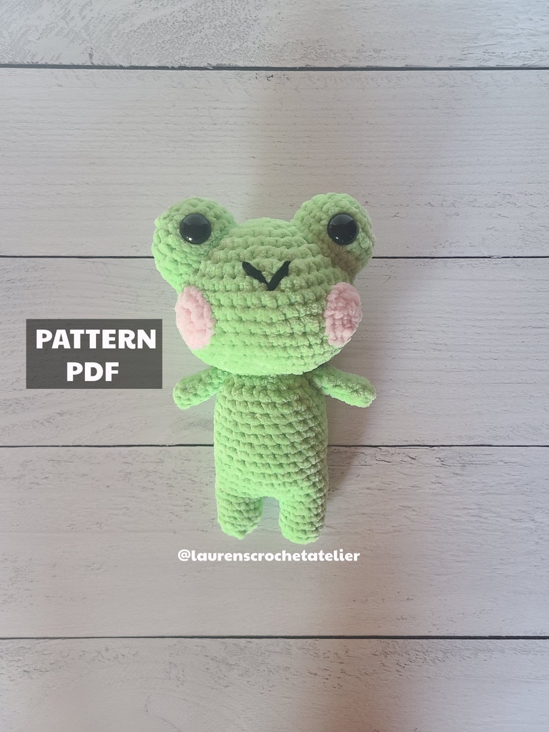 PATTERN PDF: Crochet Frog Plushie Pattern - Etsy
