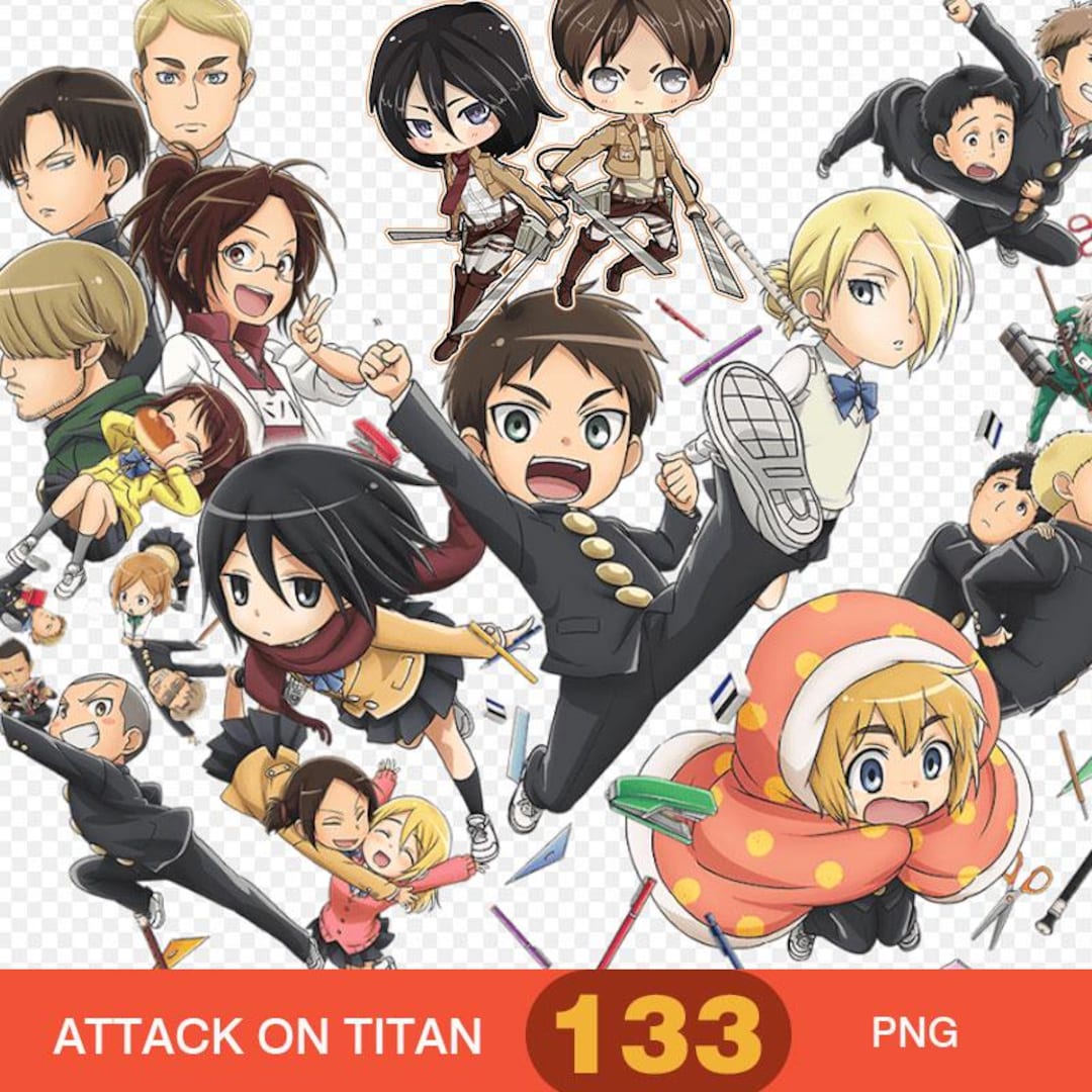 133 Attack on Titan PNG Free Cutout Pictures, Printable Designs, Gift ...