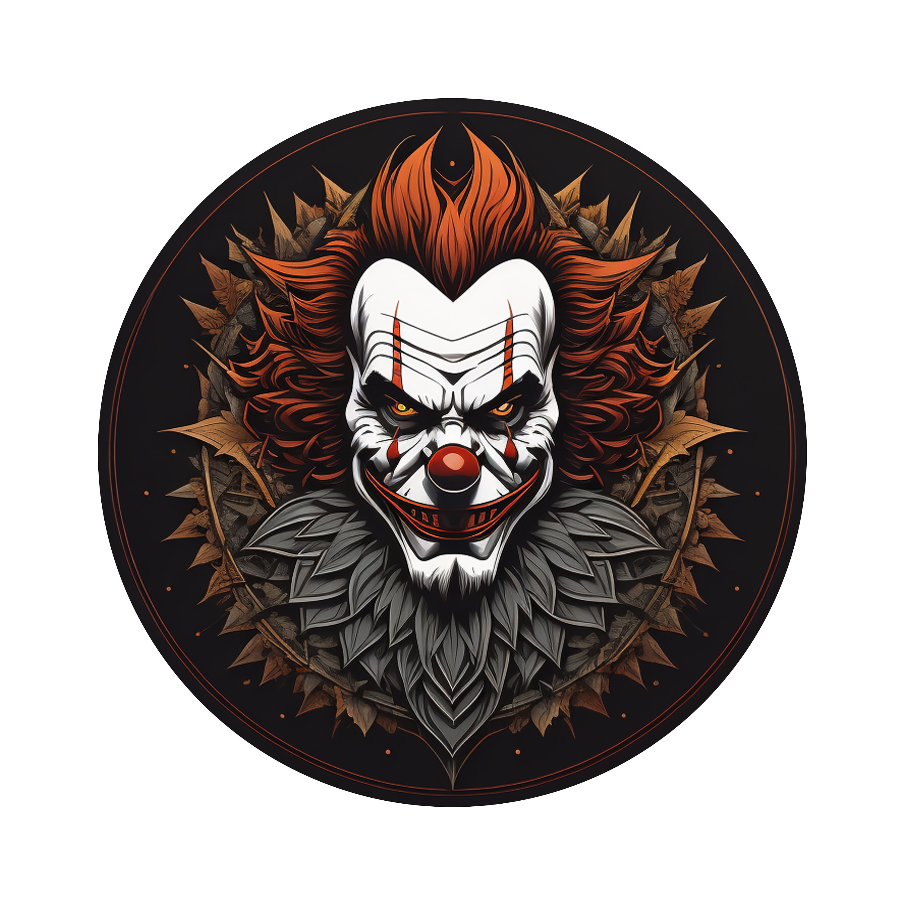 Creepy Clown - Indoor/outdoor Aluminum Sign - Door Hanger Sign, Wall ...