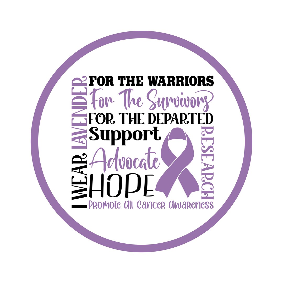Cancer Awareness - Round Metal Wreath Sign - WS-406 - Etsy