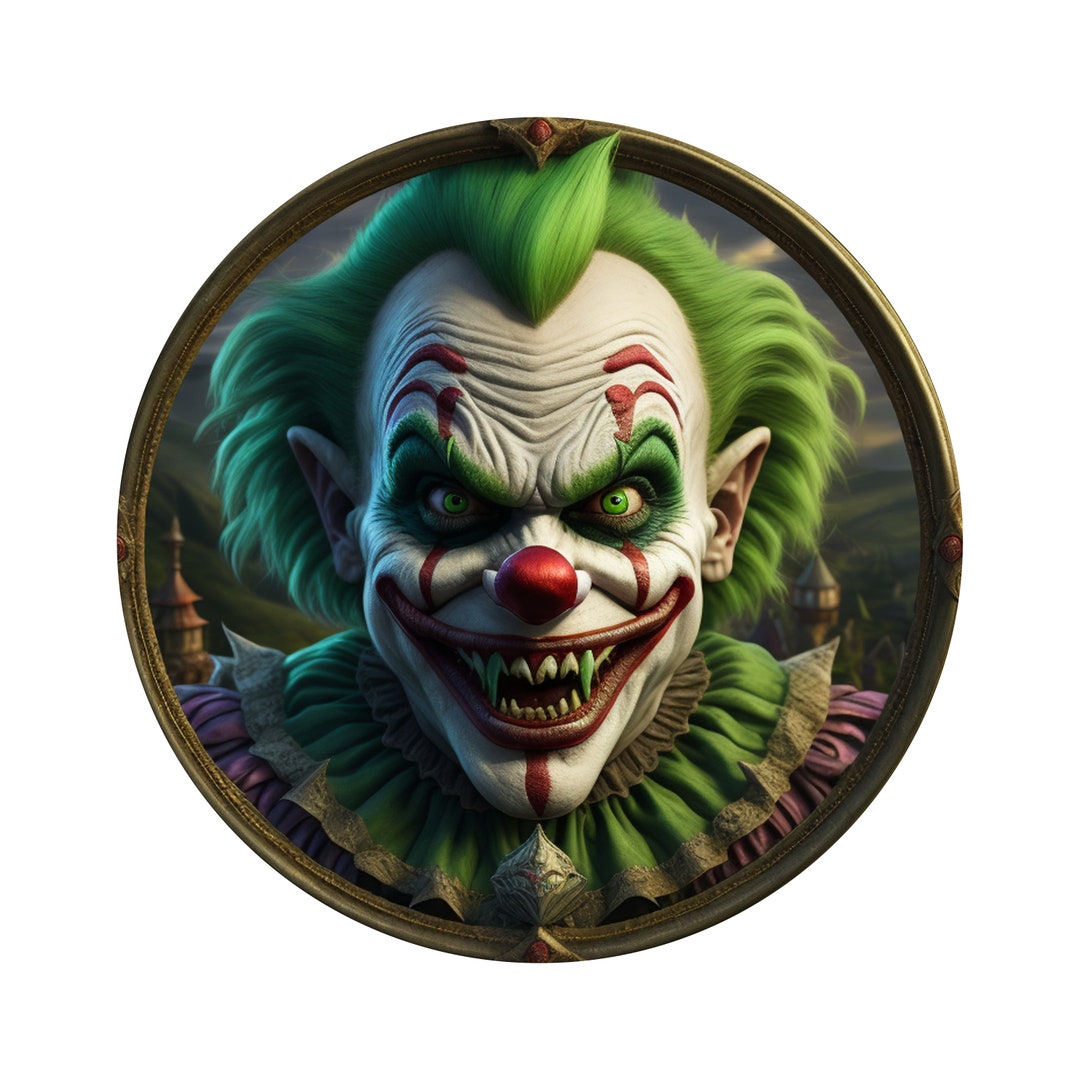 Creepy Clown - Indoor/outdoor Aluminum Sign - Door Hanger Sign, Wall ...