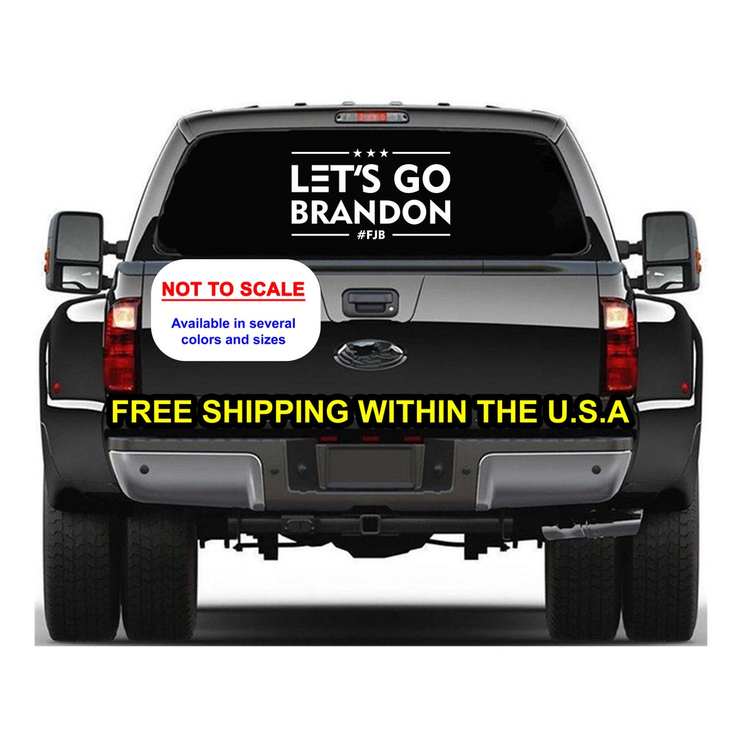 Lets Go Brandon FJB Die-cut Vinyl Decal Available in Several Colors and ...