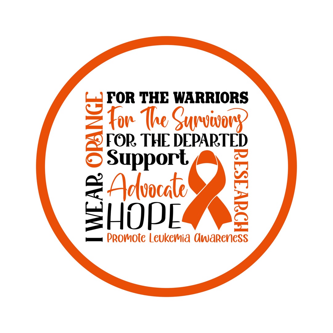 Leukemia Awareness - Round Metal Wreath Sign - WS-418 - Etsy