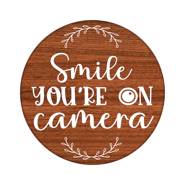 Smile, Your on Camera Sign - Etsy