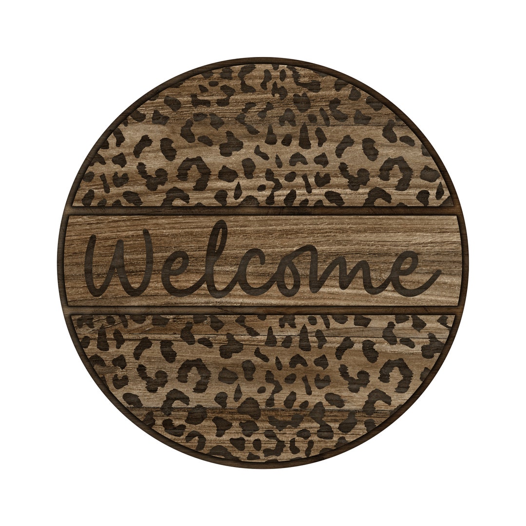 Leopard Print - Indoor/outdoor Aluminum Sign - Door Hanger Sign, Wall ...