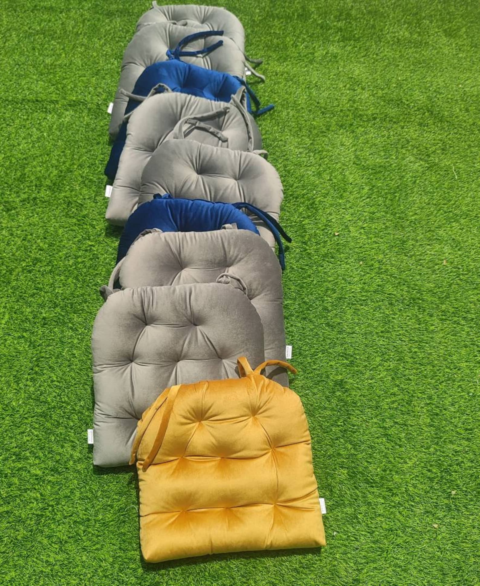 Handmade Chair Pads Chair Pads Velvet Chair Padsoutdoor - Etsy