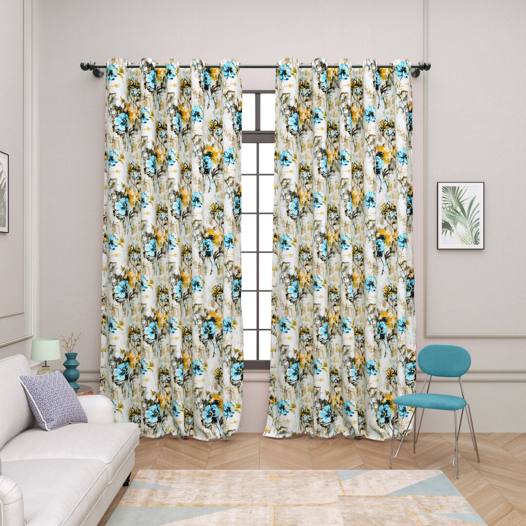 Luxury Velvet Curtains, Blue Velvet Curtains, Custom Window Curtain ...
